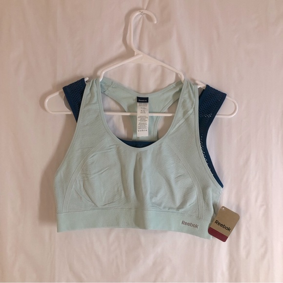 Reebok | Intimates & Sleepwear | Reebok Xl Teal Multilayer Racer Back ...